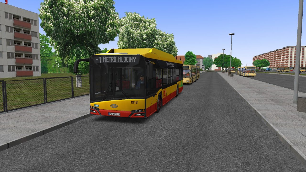 (OMSI 2) Linia E8 do Metro Młociny Solaris Urbino 12 IV Electric (1913 ...