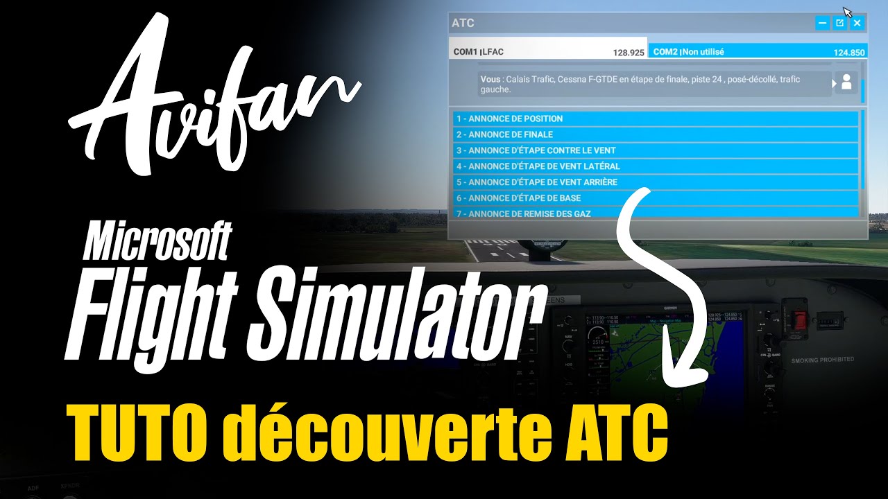 #008 - Mini tuto de l'ATC de msfs2020 et de agent afis VFR - YouTube
