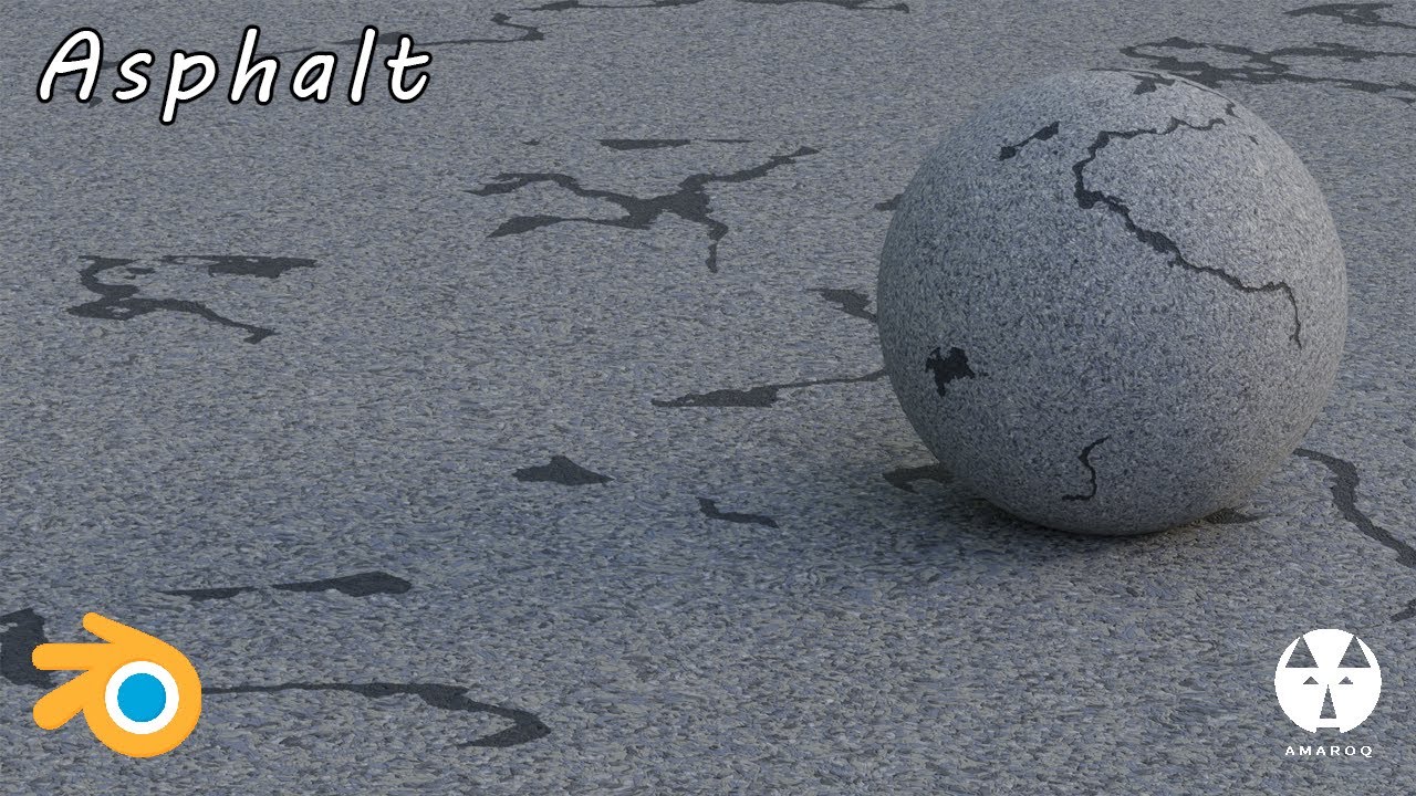 Asphalt Material | Blender Tutorial - YouTube