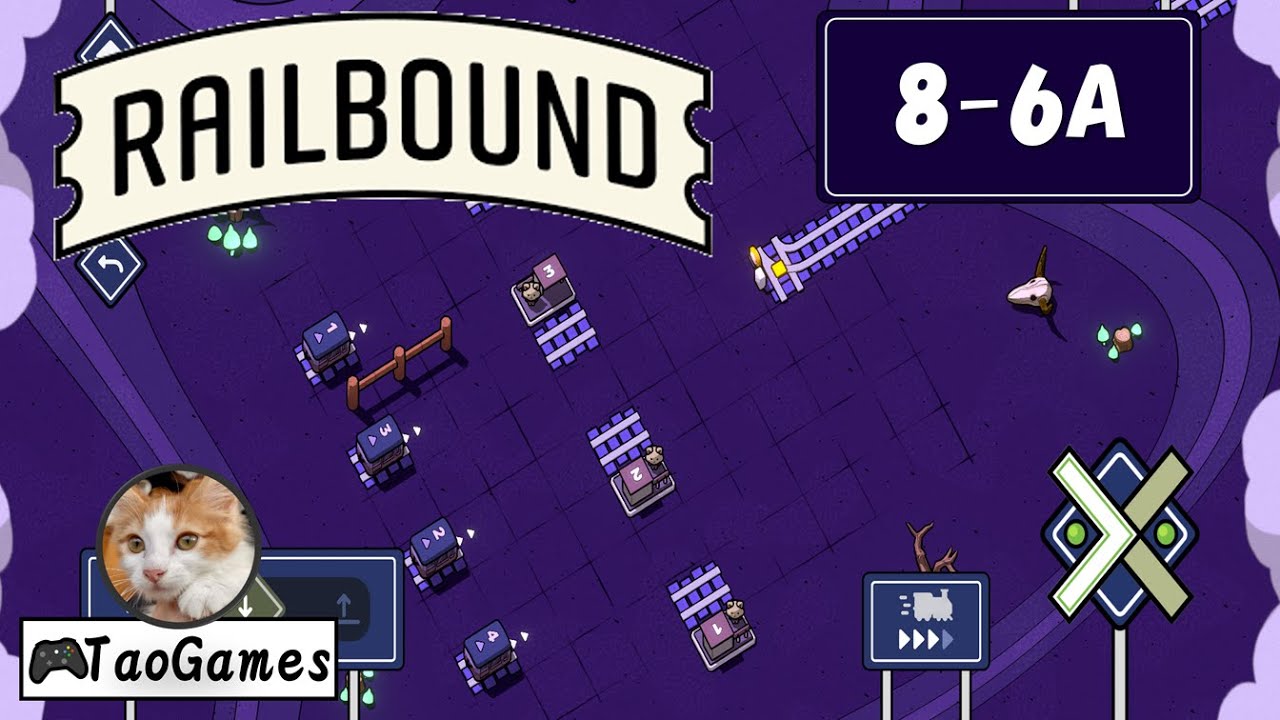 【軌道連結】 8-6A 攻略 ｜ Railbound ｜ 遊戲小濤 - YouTube