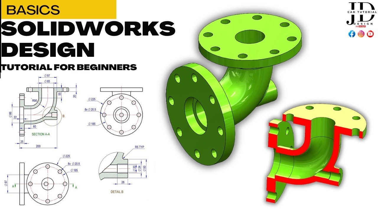 Solidworks Tutorial for Beginners Exercise | Tips and Tricks | Free ...
