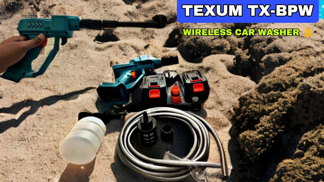 TEXUM TX-BPW WIRELESS CAR WASHER UNBOXING 😍 - YouTube