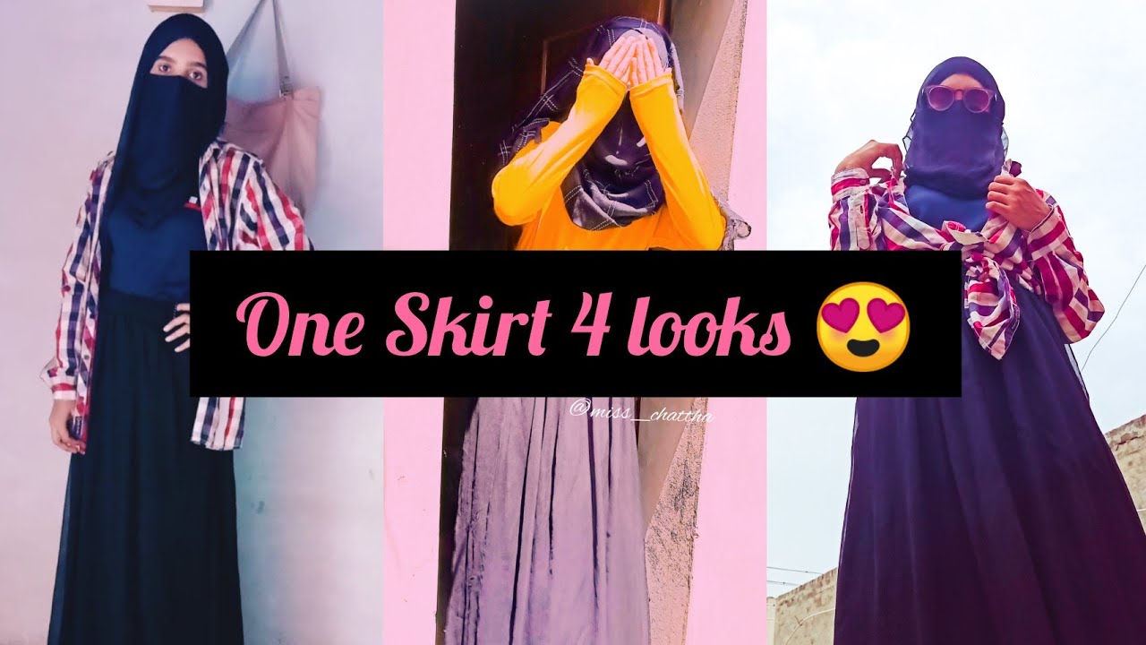 One skirt 4 different looks | niqabi modest fashion edition | miss ...