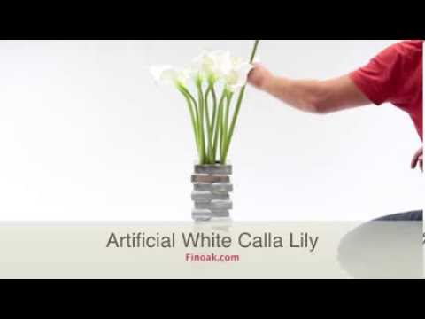 1468 Artificial Flower - White Calla Lily