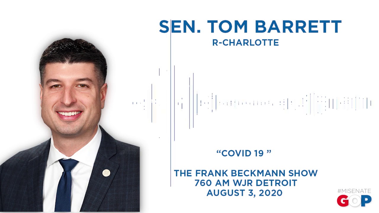 Sen. Barrett talks COVID-19 on the Frank Beckmann Show - YouTube