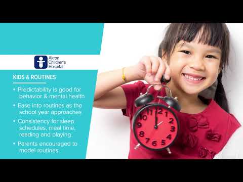 What are the benefits of routines for kids? - YouTube