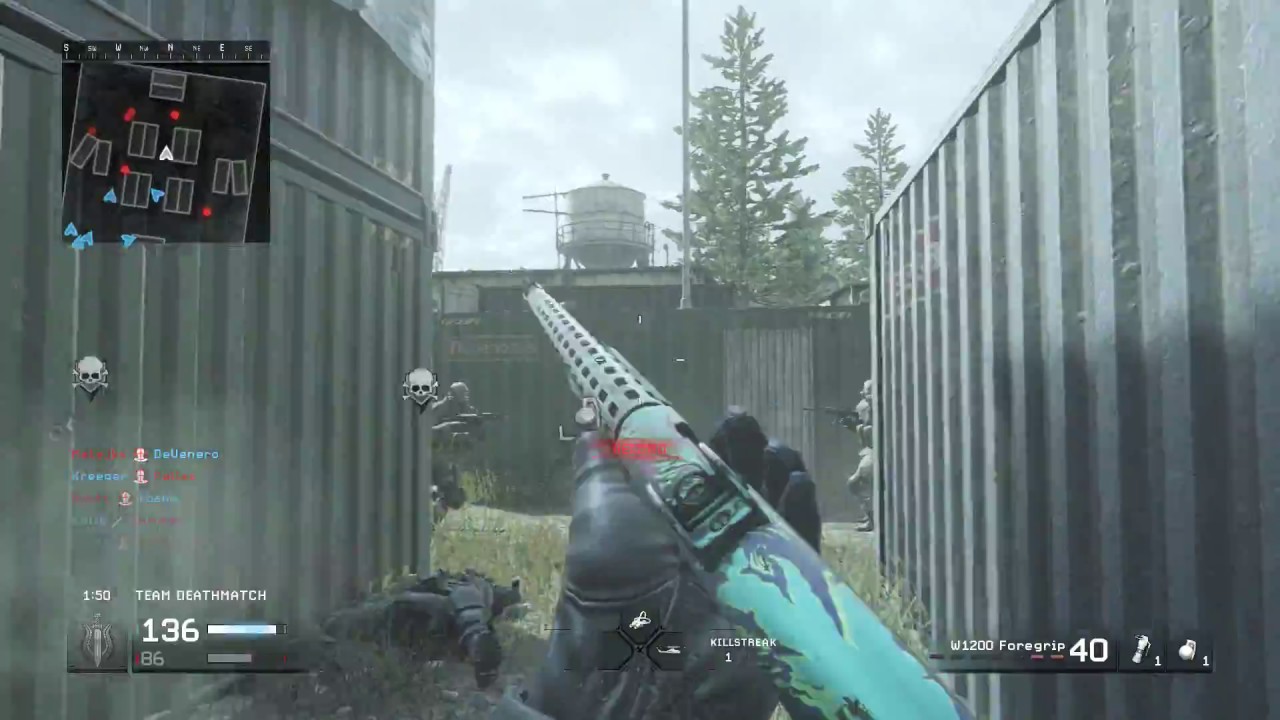 COD 4 Modern Warfare Remastered W1200 Shotgun Gameplay Review QUAD ...