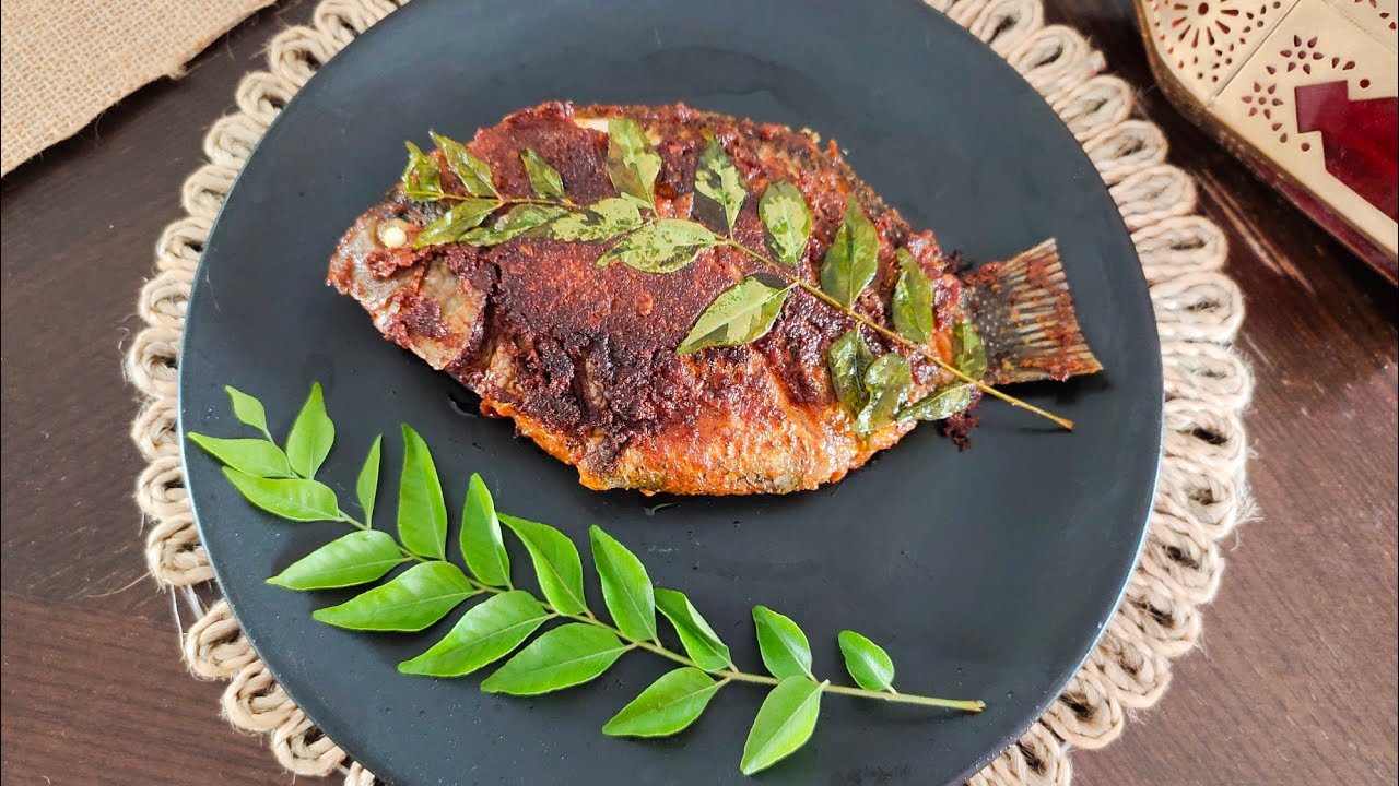 Pearl spot fish fry - YouTube