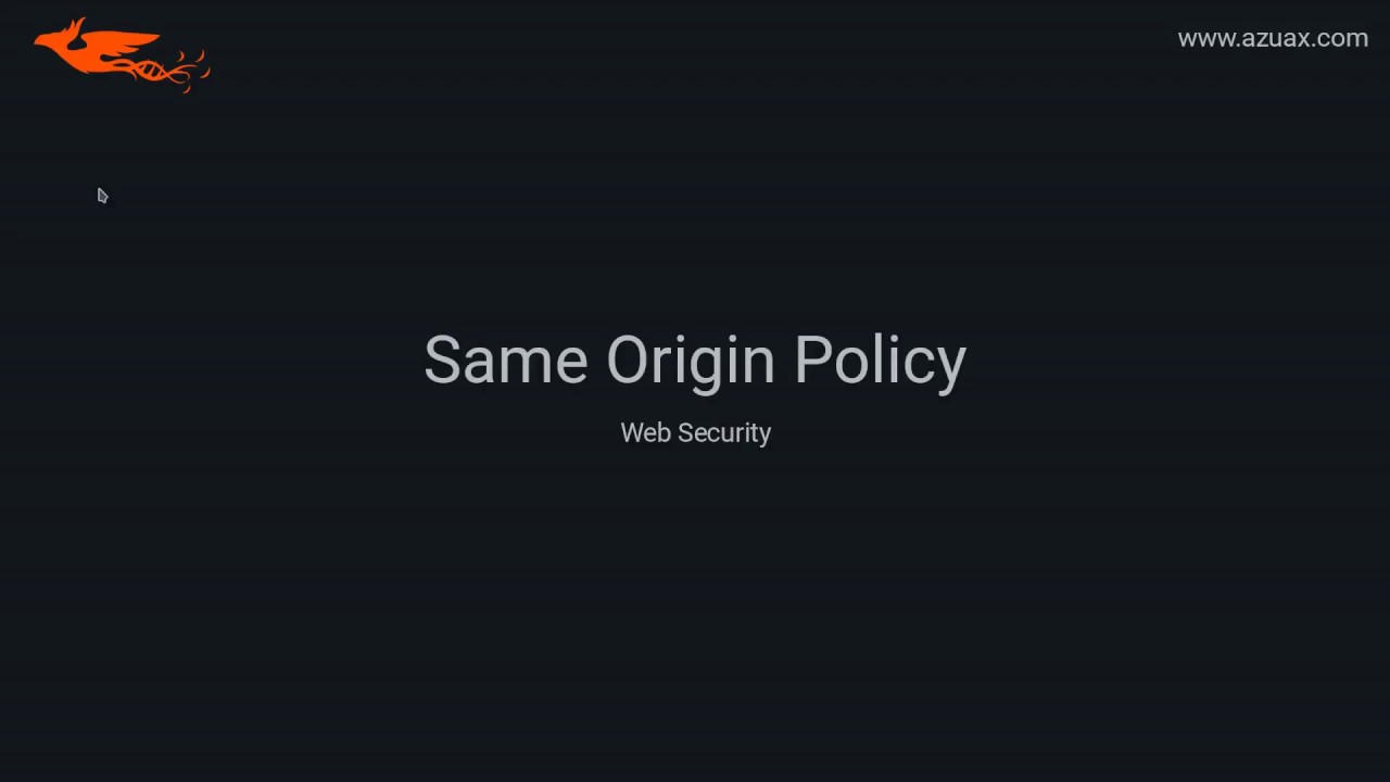 Same Origin Policy - SOP - YouTube
