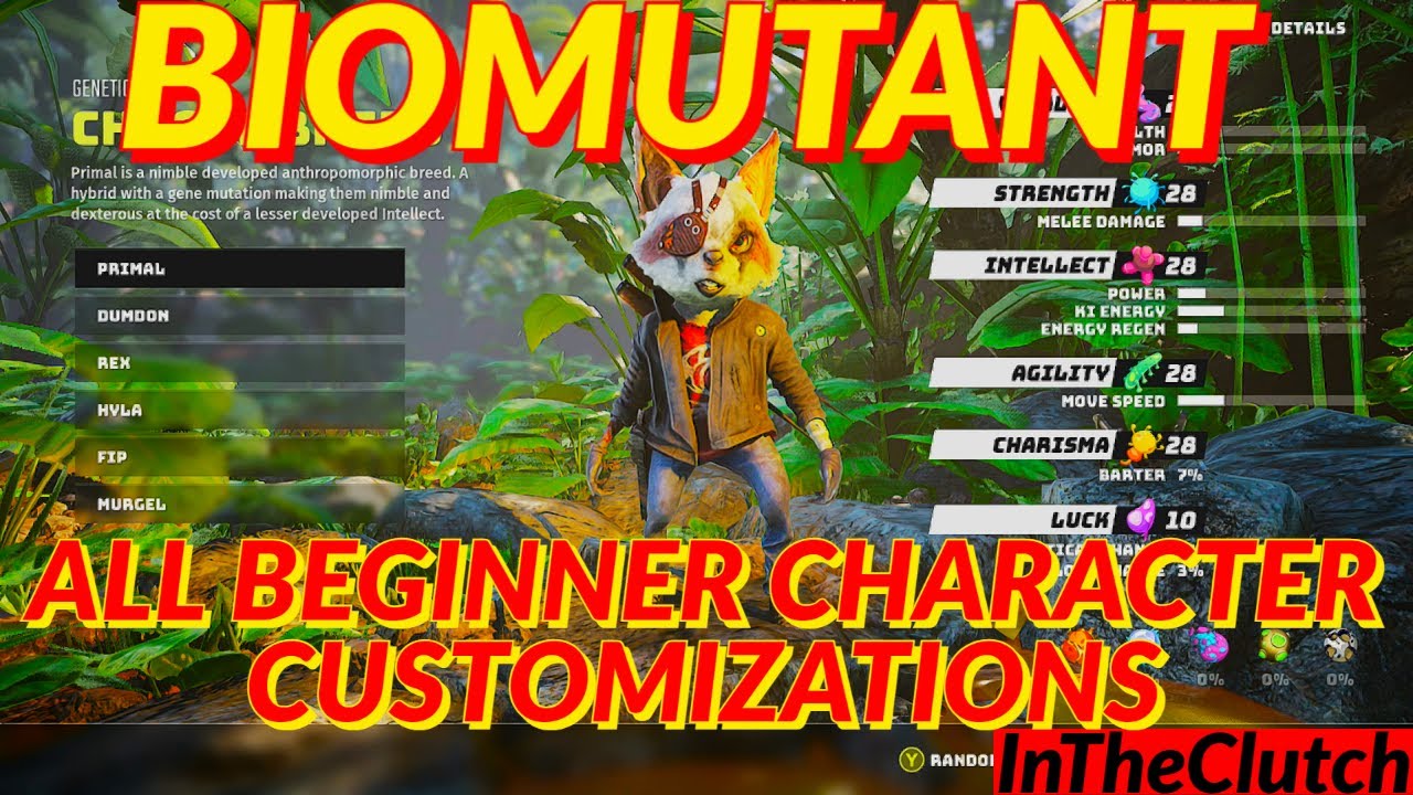 Mastering Character Customization for Newbies in Biomutant - YouTube