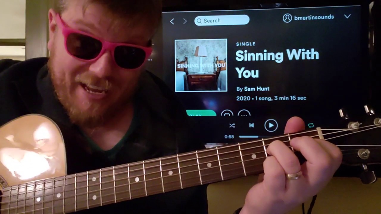 How To Play Sinning With You Sam Hunt // guitar lesson beginner ...