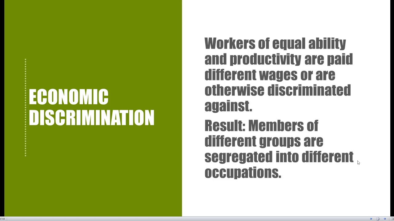 ECO 2023 Microeconomics -- Chapter 11.08: Economic Discrimination - YouTube