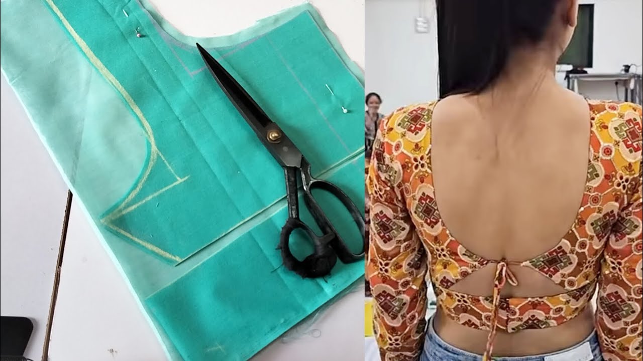 Priya MG inspired blouse design cutting and stitching|| Trending blouse ...