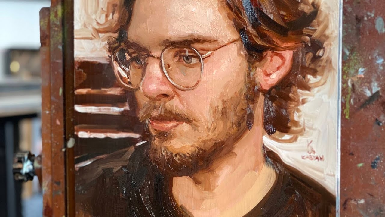 Oil Painting - 4 Hour Alla Prima Portrait Painting From Life - YouTube