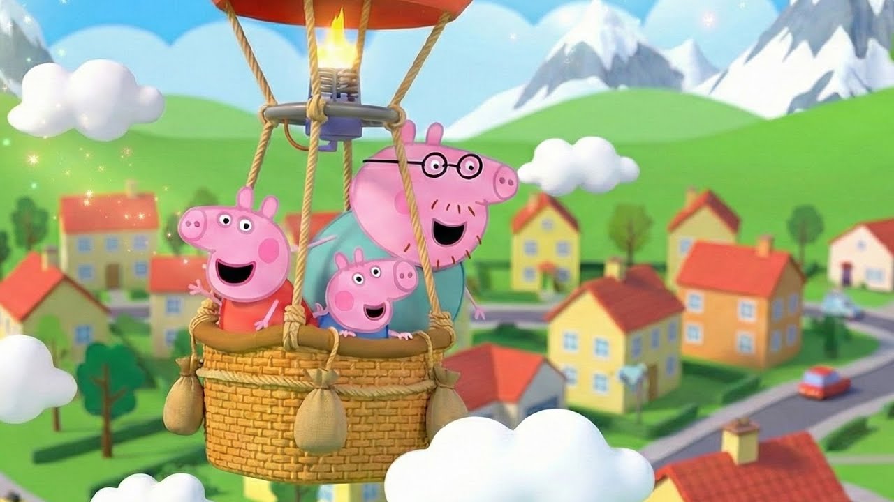 A Balloon Ride to Remember🎈🐷 Peppa & George Get a Sky-High View of the ...