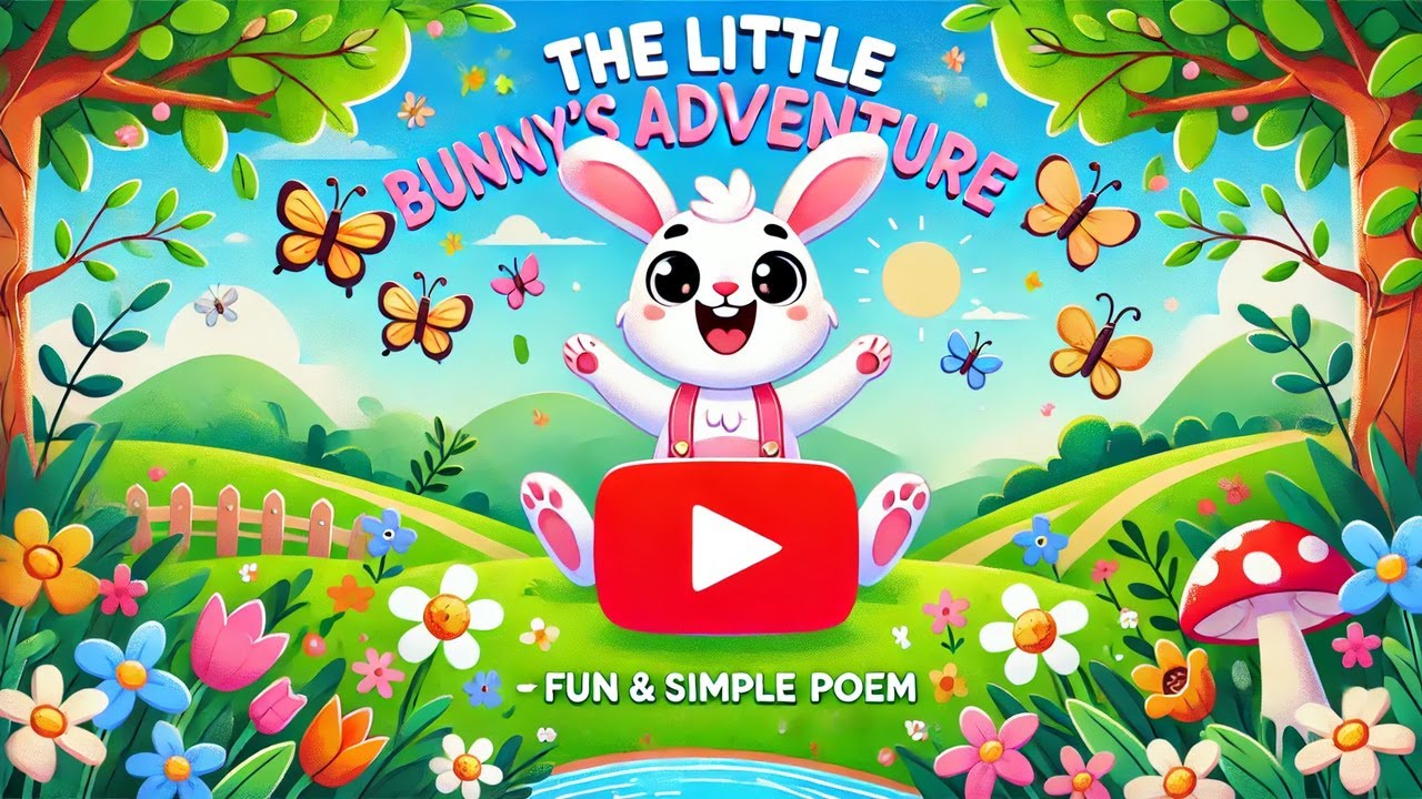 🐰 The Little Bunny's Adventure 🐰 A Fun & Simple Poem for Kids! 🎶🌸 - YouTube