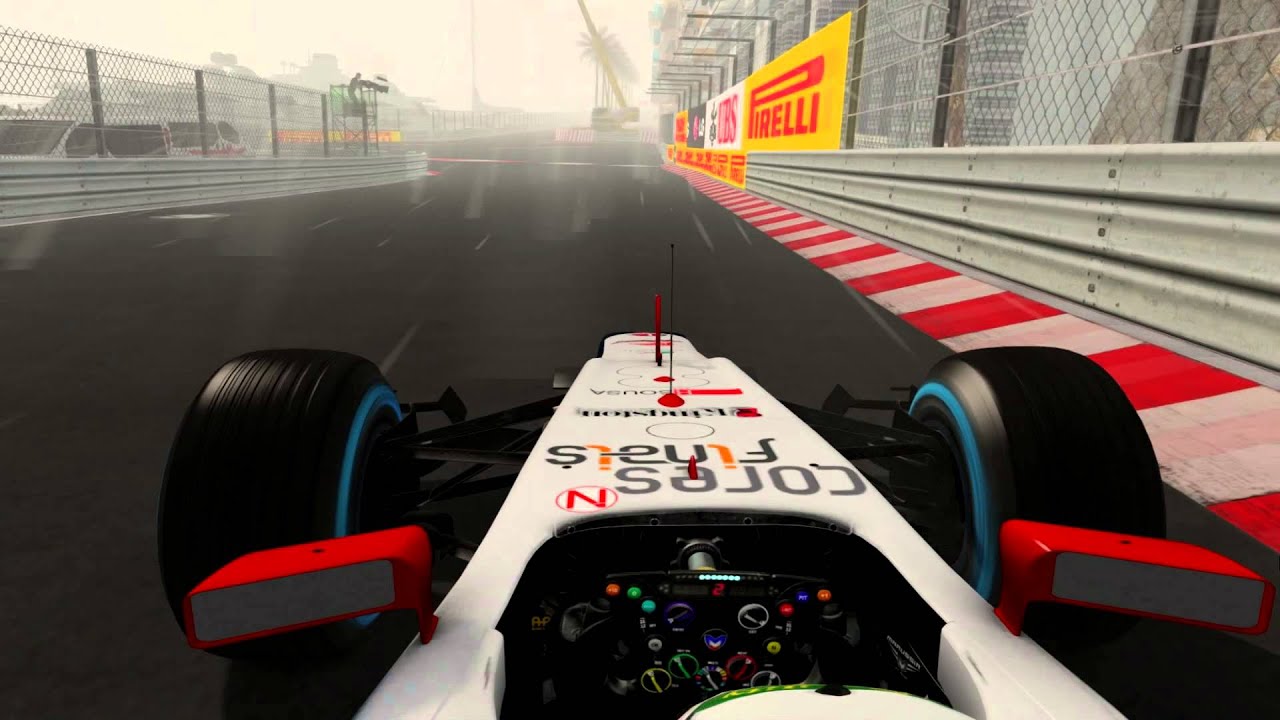 rFactor 2 Gameplay Marussia F1 Monaco very bad conditions - YouTube