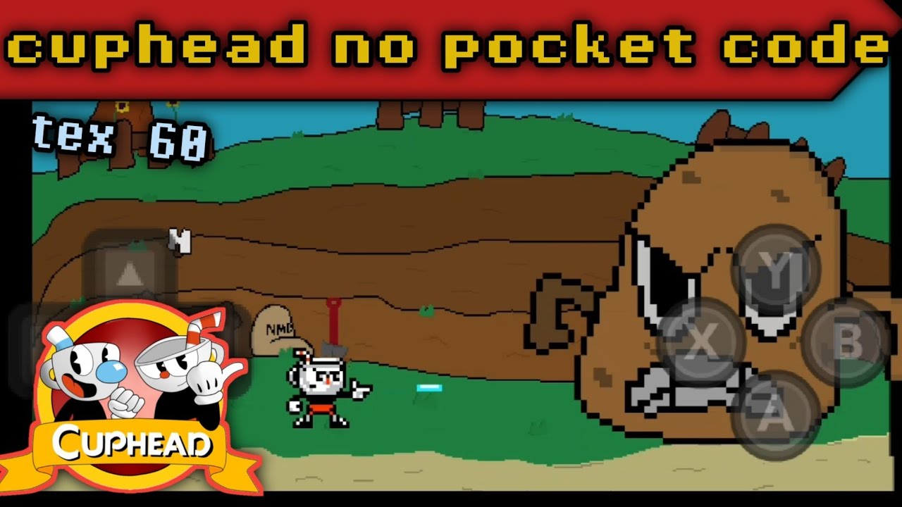 meu cuphead feito no pocket code (beta 3 dev) TEXTURIZADO 60 - YouTube