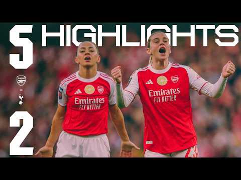 RUSSO BAGS 27 MINUTE HAT-TRICK 🔥🎩 | HIGHLIGHTS | Arsenal v Tottenham Hotspur (5-2)