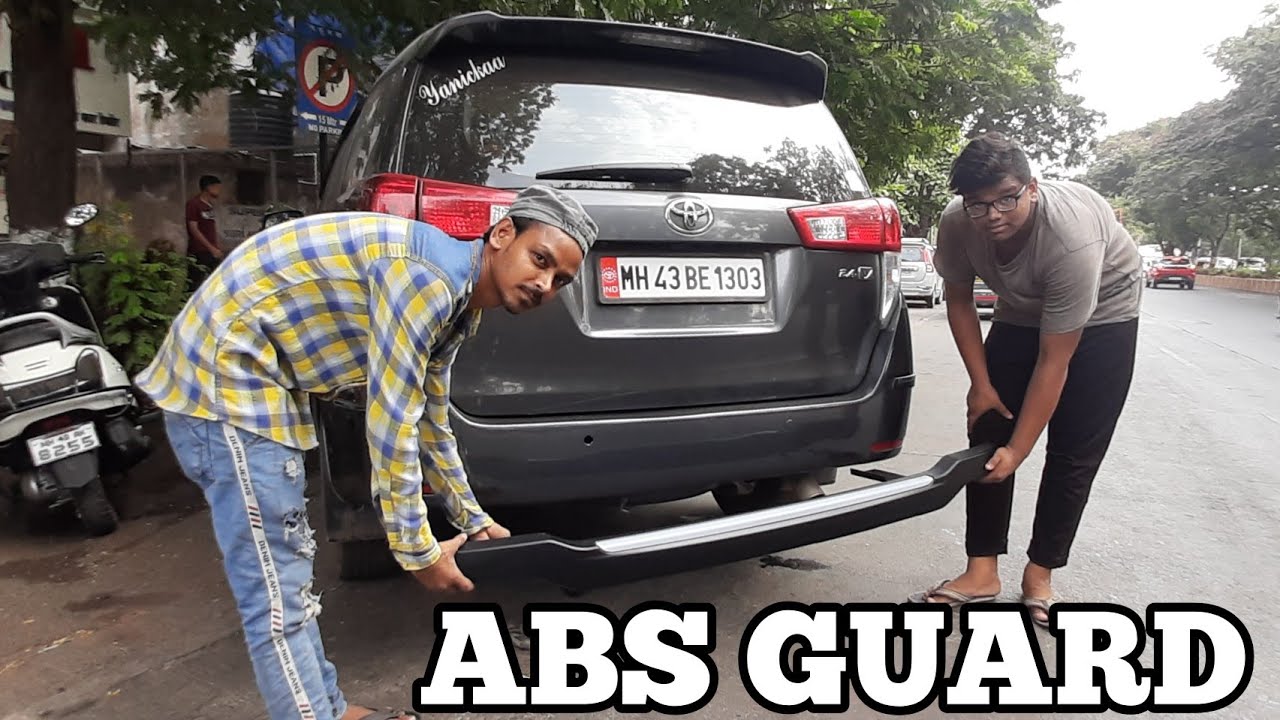 Innova Crysta ABS Rear Guard Installation | Innova modified | Best Rear ...