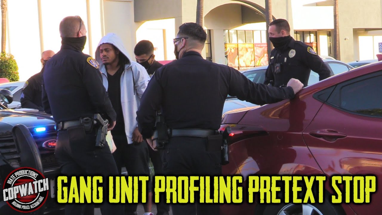Gang Unit Profiling Pretext Stop & 4th Waiver Search | Copwatch - YouTube