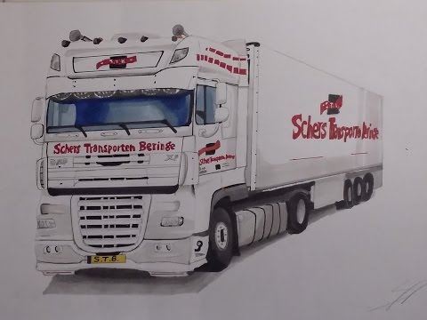 DRAWING TUTORIAL: Drawing Daf XF