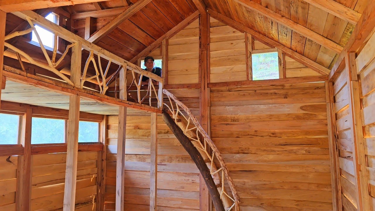 I Handcrafted My Own Log Cabin Windows | Start Working Inside The Log ...