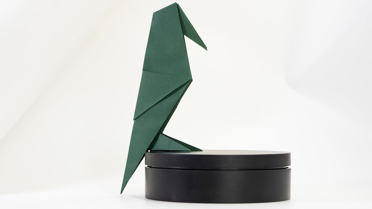 Cómo hacer un cuervo de papel | Pájaro de origami - YouTube