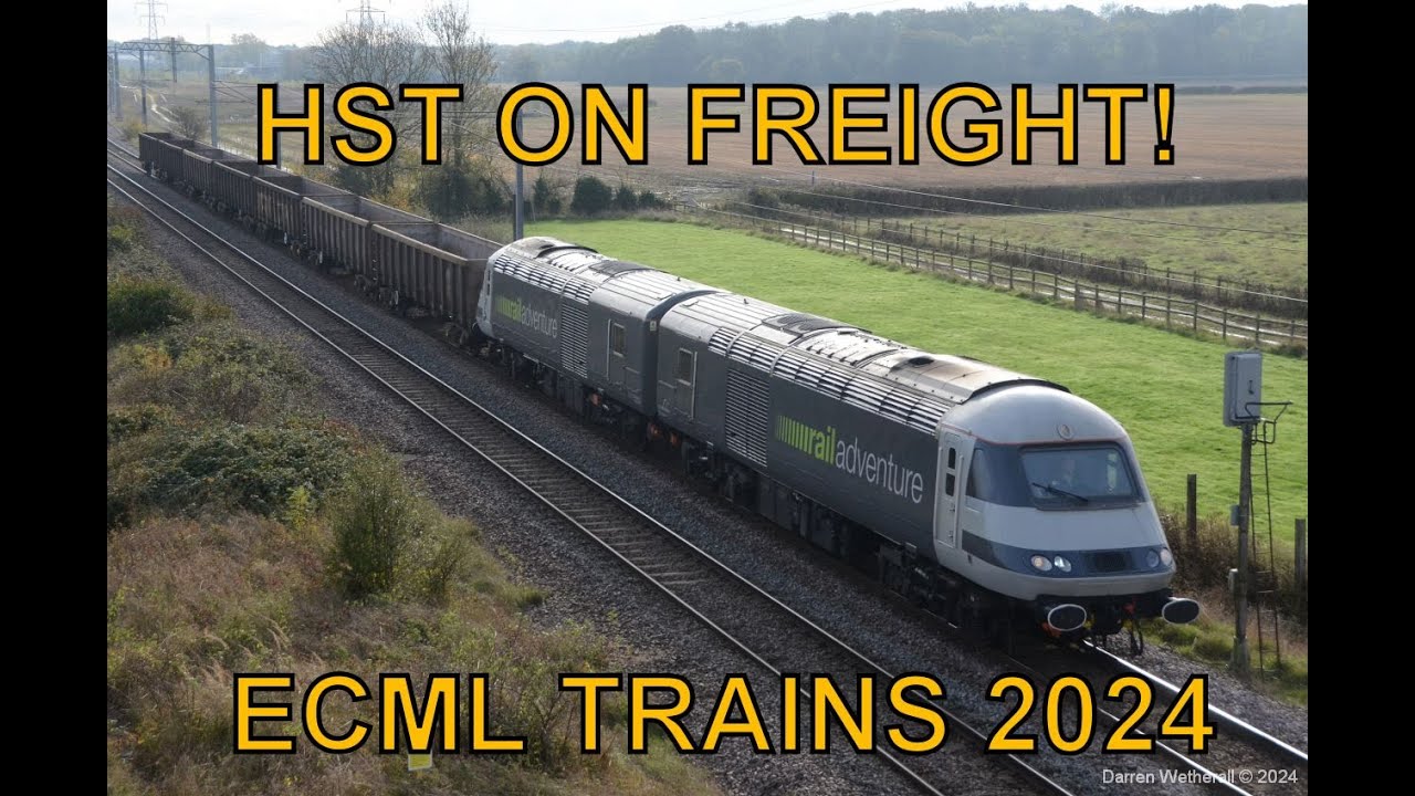 HST On Freight! ECML Trains 2024 : Marholm, 29th October - YouTube