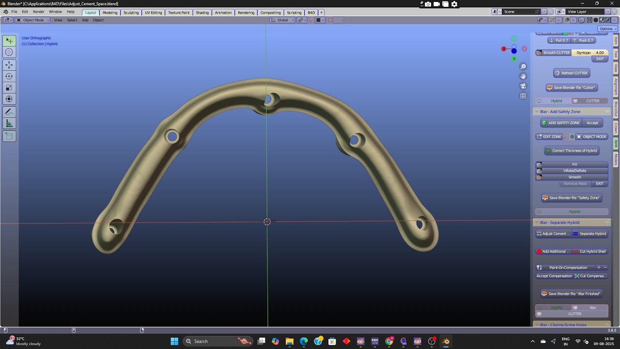 Ibar designing for upper all on 4 & lower all on 5 in blender- best ...