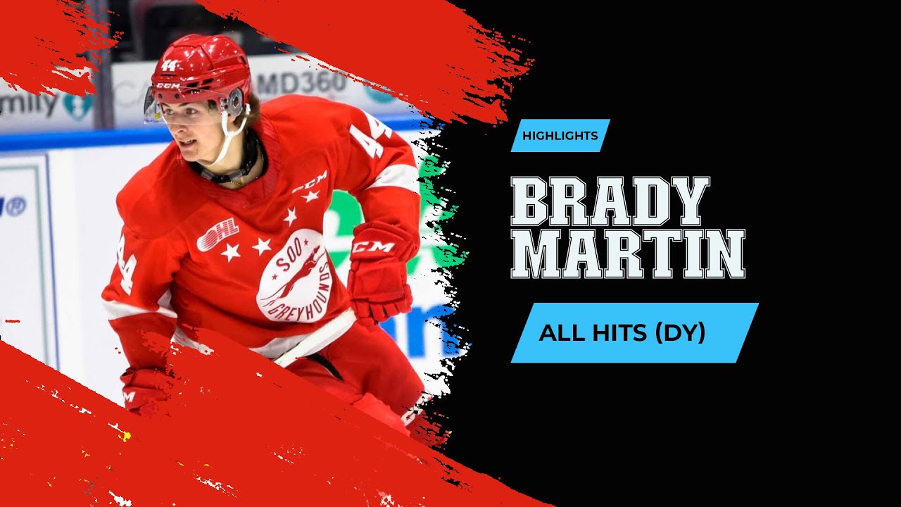Brady Martin | 230 Hits Compilation | 2025 NHL Draft - YouTube