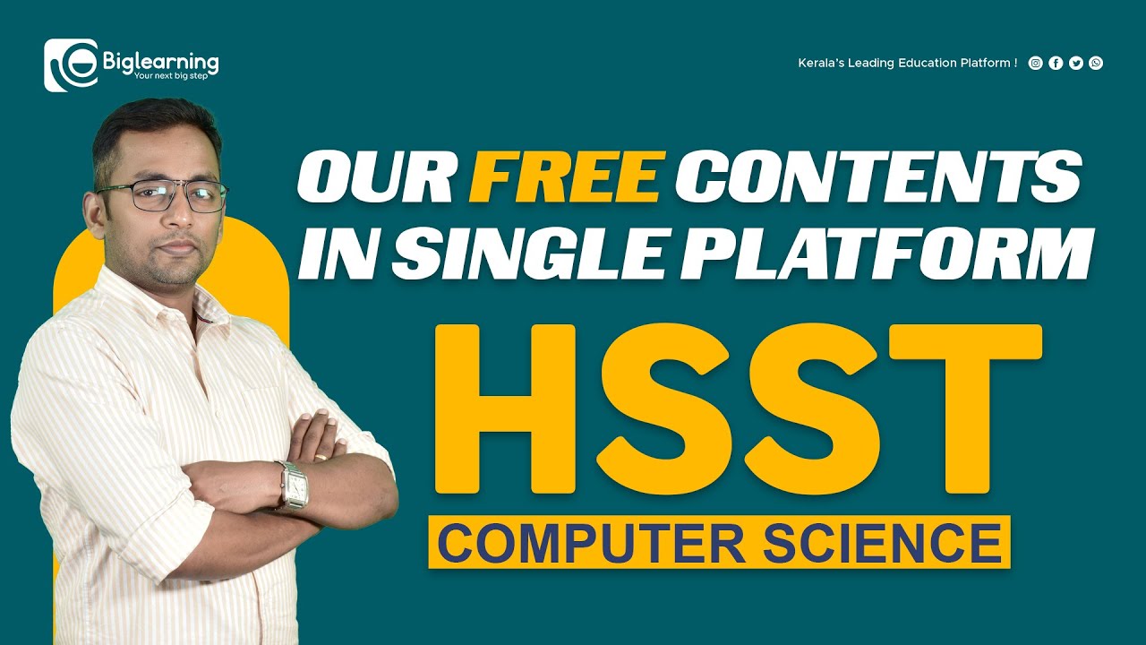 HSST COMPUTER SCIENCE FREE COURSE | ONLINE COACHING | KERALA PSC - YouTube