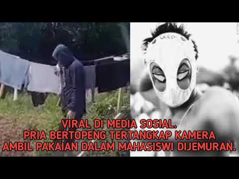 @cybercrimetv VIRAL! Pria Bertopeng Gasak CD Mahasiswi Dijemuran. Polsek Wotu Telusuri Motifnya.