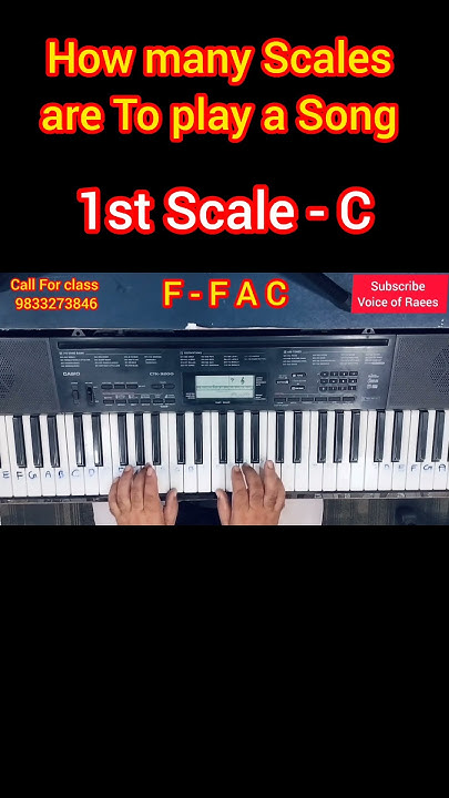 KEYBOARD#C#SCALE HOW MANY SCALES R PLAY A SONG#SHORT#VIRAL#MUSIC CLASS# ...