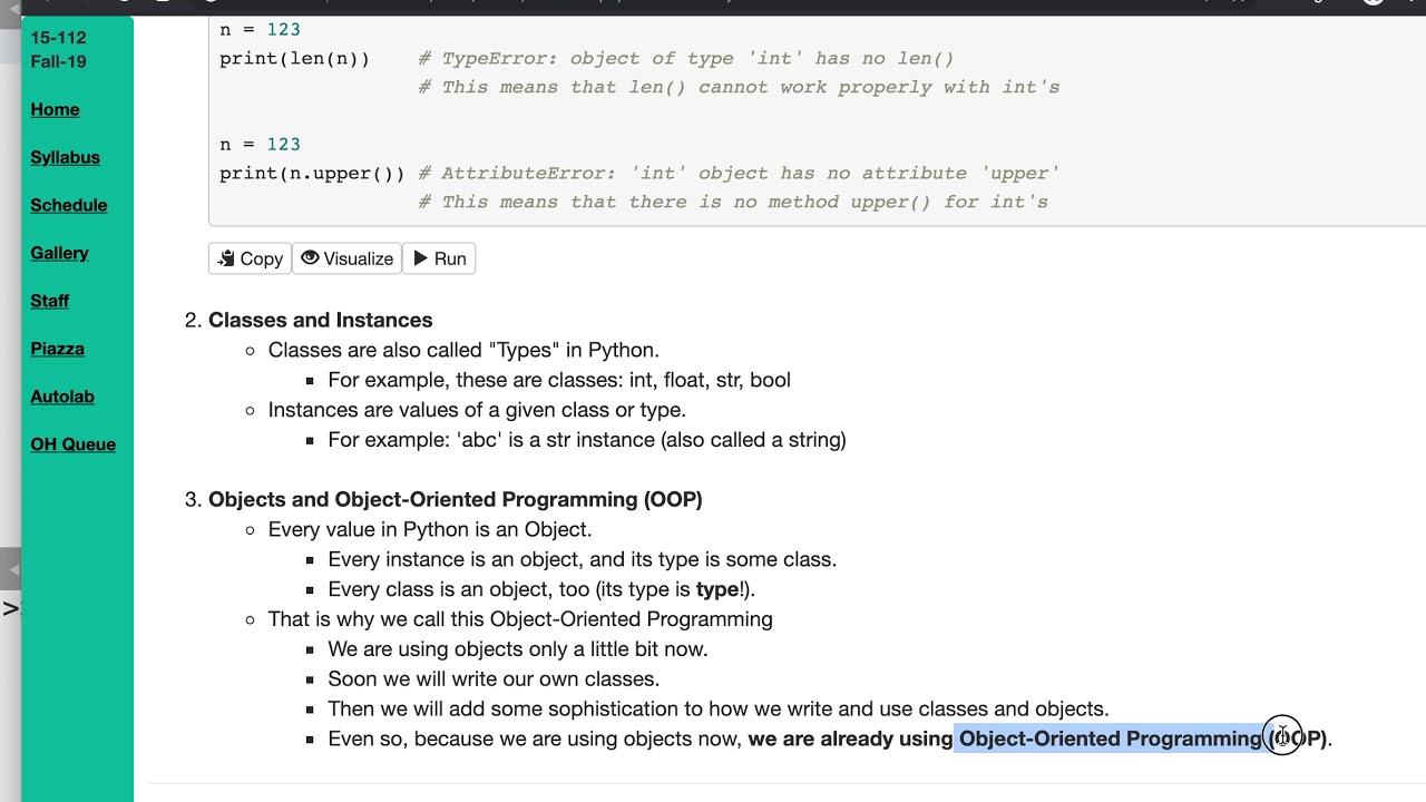 Oop Part 1 3 Objects And Oop Youtube