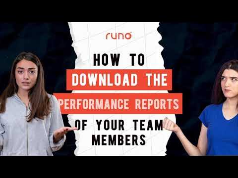 How to download performance reports of your team | Web Version | Runo - YouTube