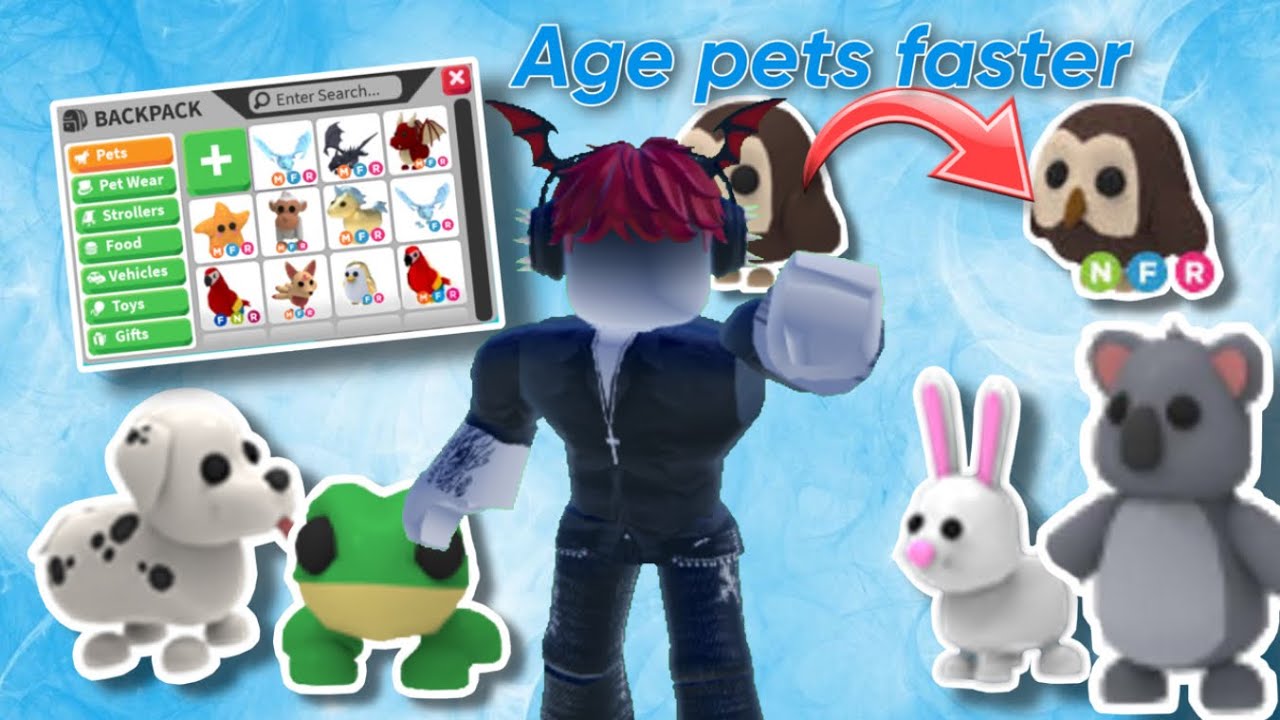 🔥HOW to ⭐️ AGE⭐️ PETS FASTER in Adopt Me 💥🤯😨 - YouTube