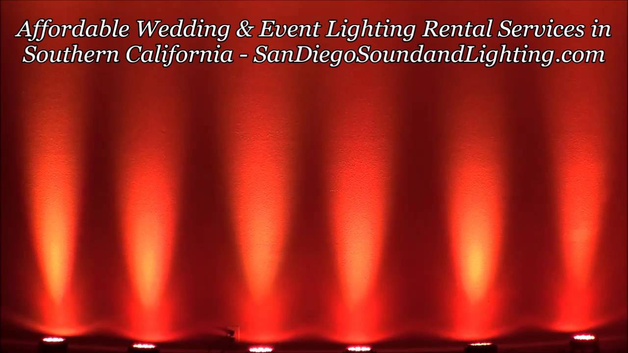 Orange UpLighting Demo, Peach Lighting, Chauvet Slim Par 38, LED ...