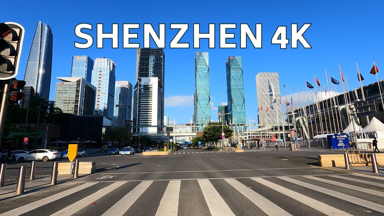 Driving Shenzhen 4K | Downtown Skyscraper Sunset | China - YouTube