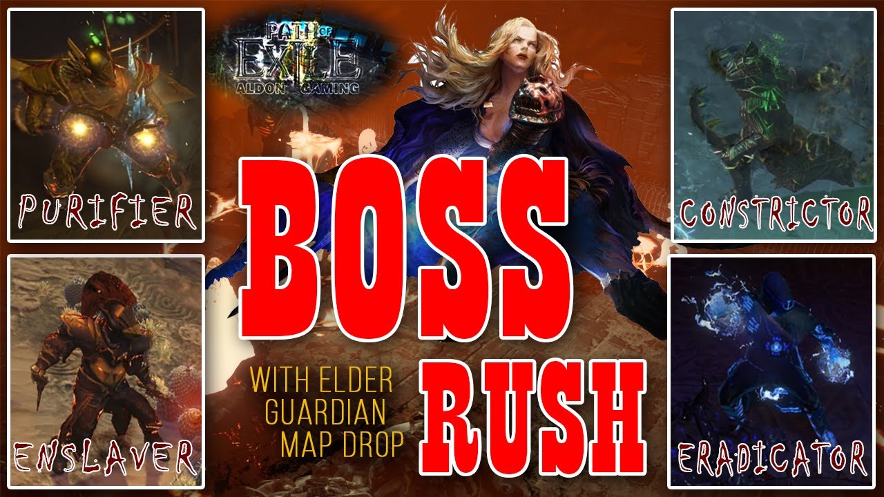 Boss Rush with Elder Map drop - POE highlights - #14 - YouTube
