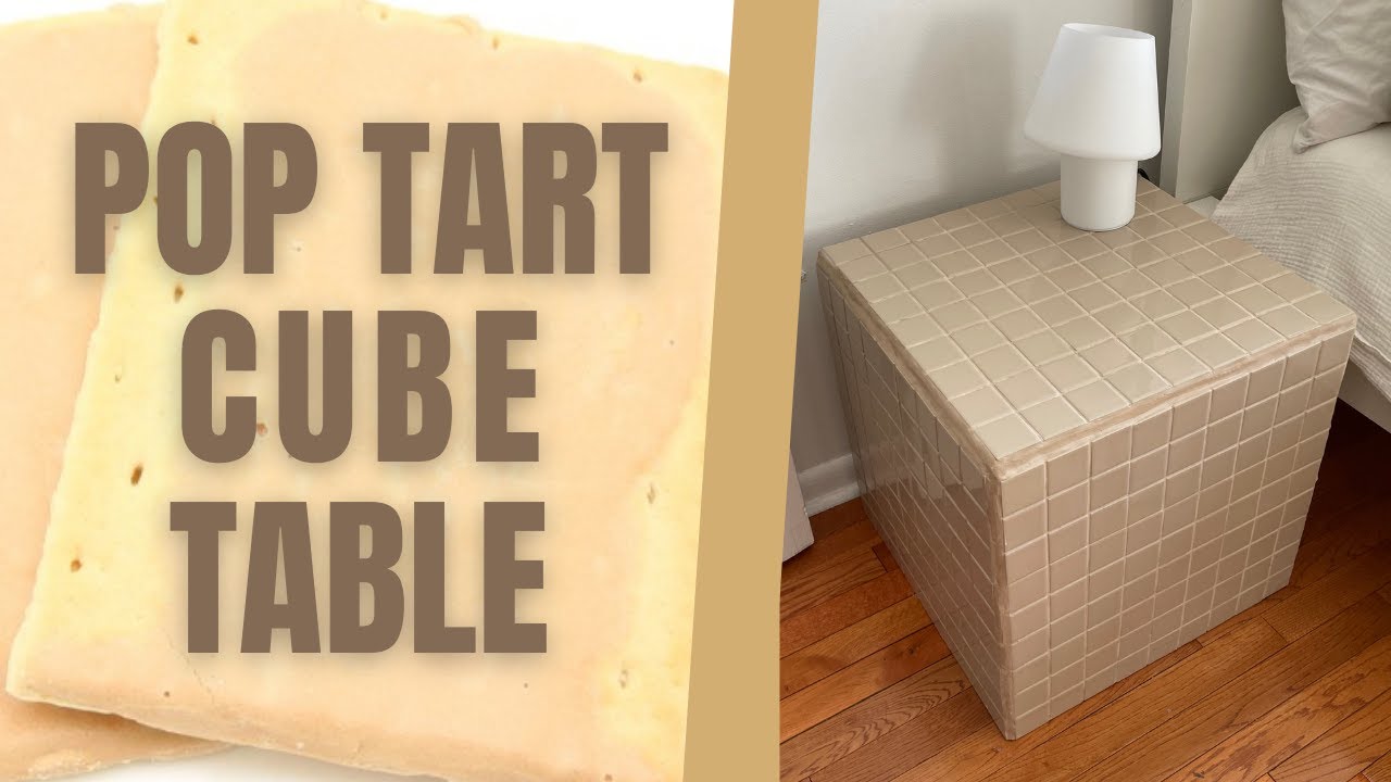 Cinnamon Pop Tart Tile Cube Table - YouTube