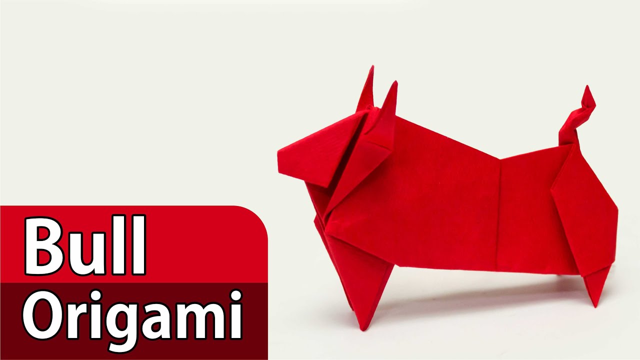 How To Make Origami Bull - YouTube