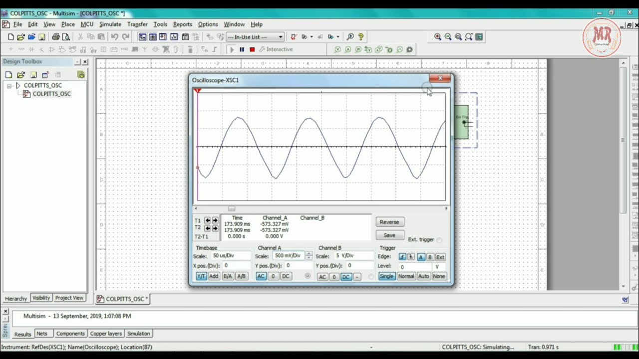 Transistor based colpitts oscillator - YouTube