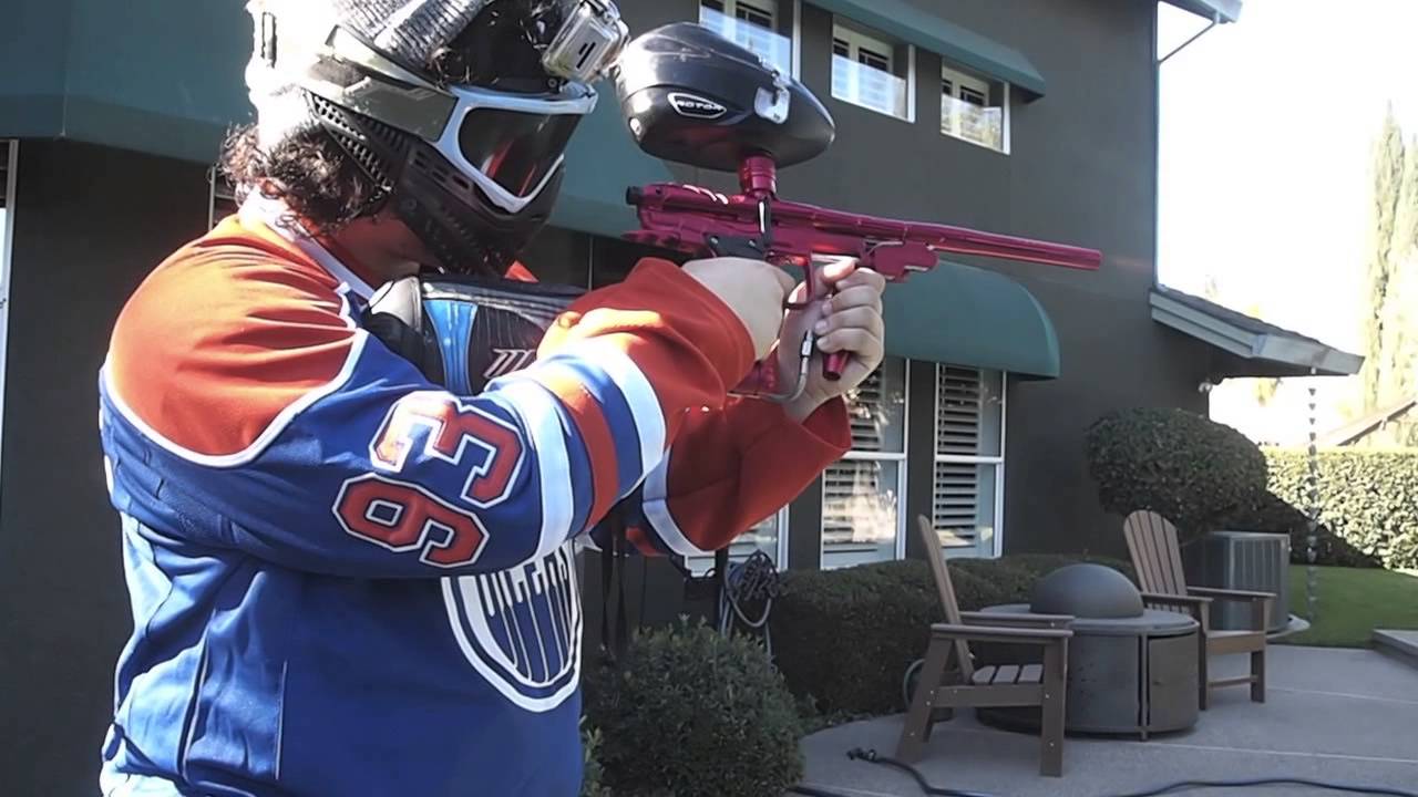 Wgp E2 karnivor autococker shooting video and gopro - YouTube