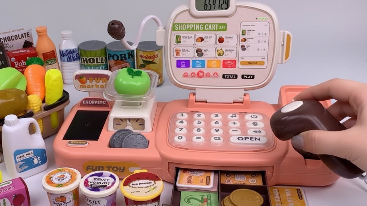 Toy ASMR🐰 Automatic Cash Register Playset ASMR Satisfying Unboxing ...