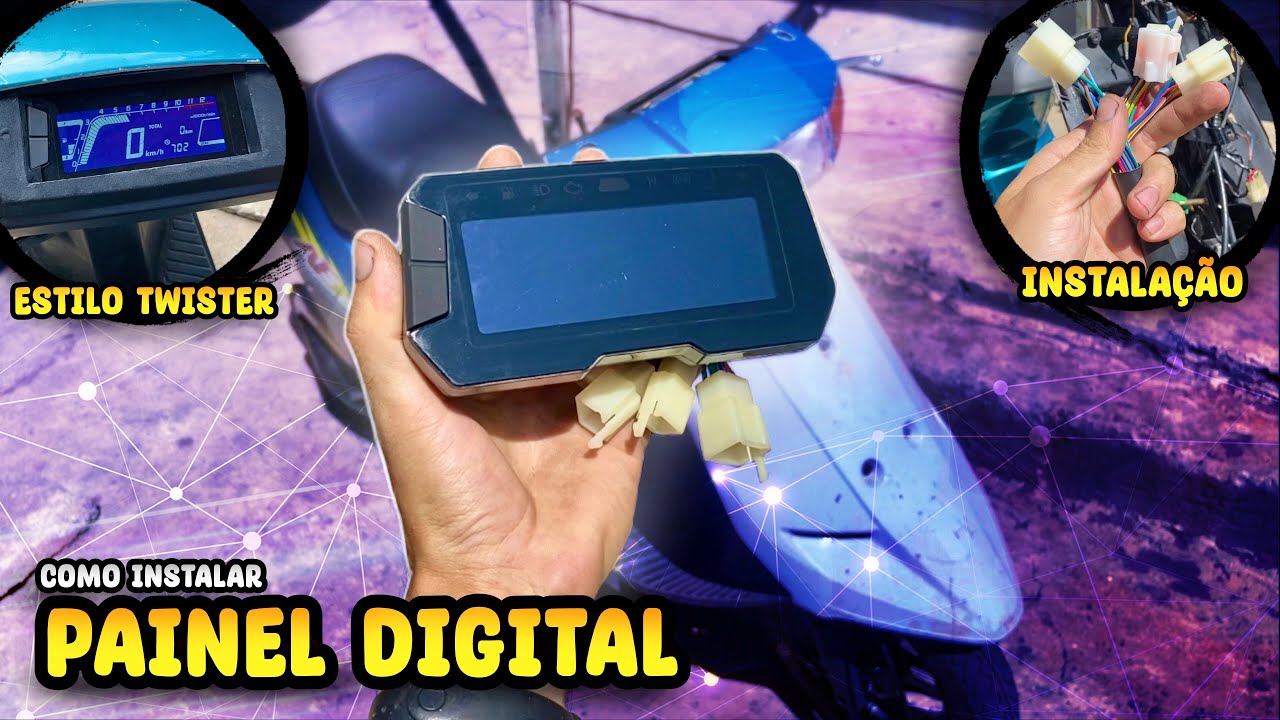 Como instalar painel digital na Suzuki AE50 - YouTube