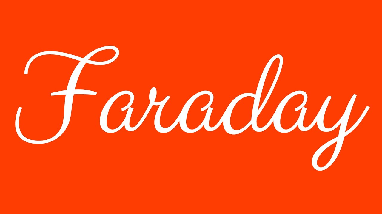 Learn how to Sign the Name Faraday Stylishly in Cursive Writing - YouTube