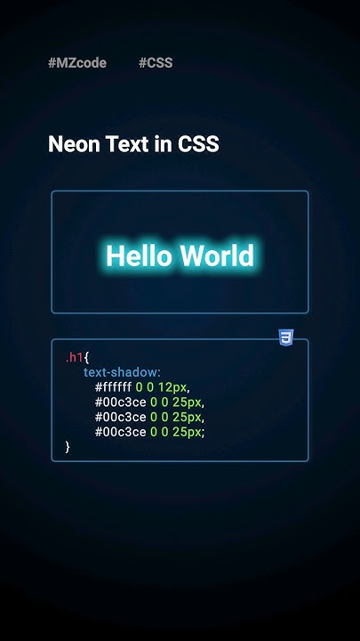 How to Make Neon Text Using html and CSS #css #html #coding #shorts #webdesign - YouTube