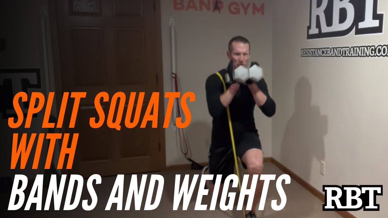 Band-Dumbbell Contrast Split Squats - YouTube