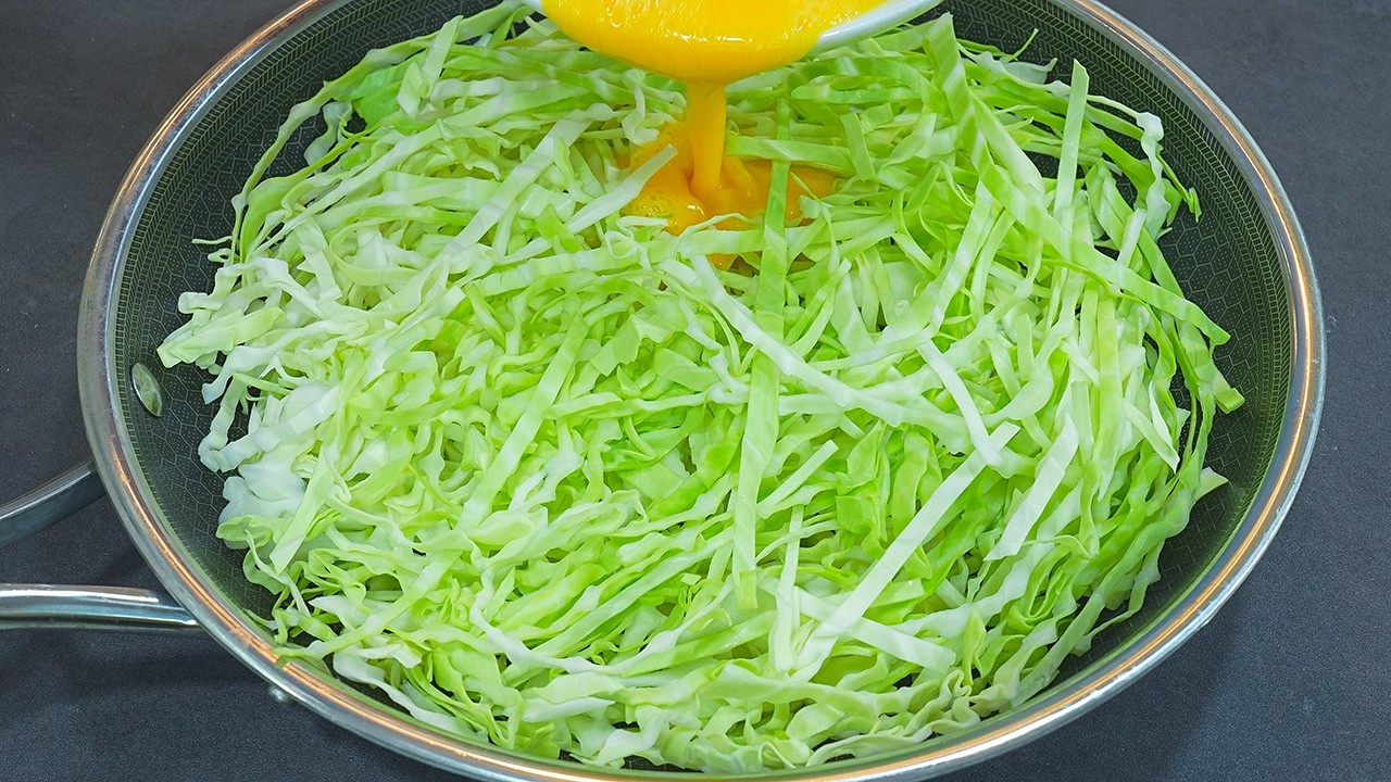 I Have Never Eaten such Delicious Cabbage, crab stick with eggs! Simple ...